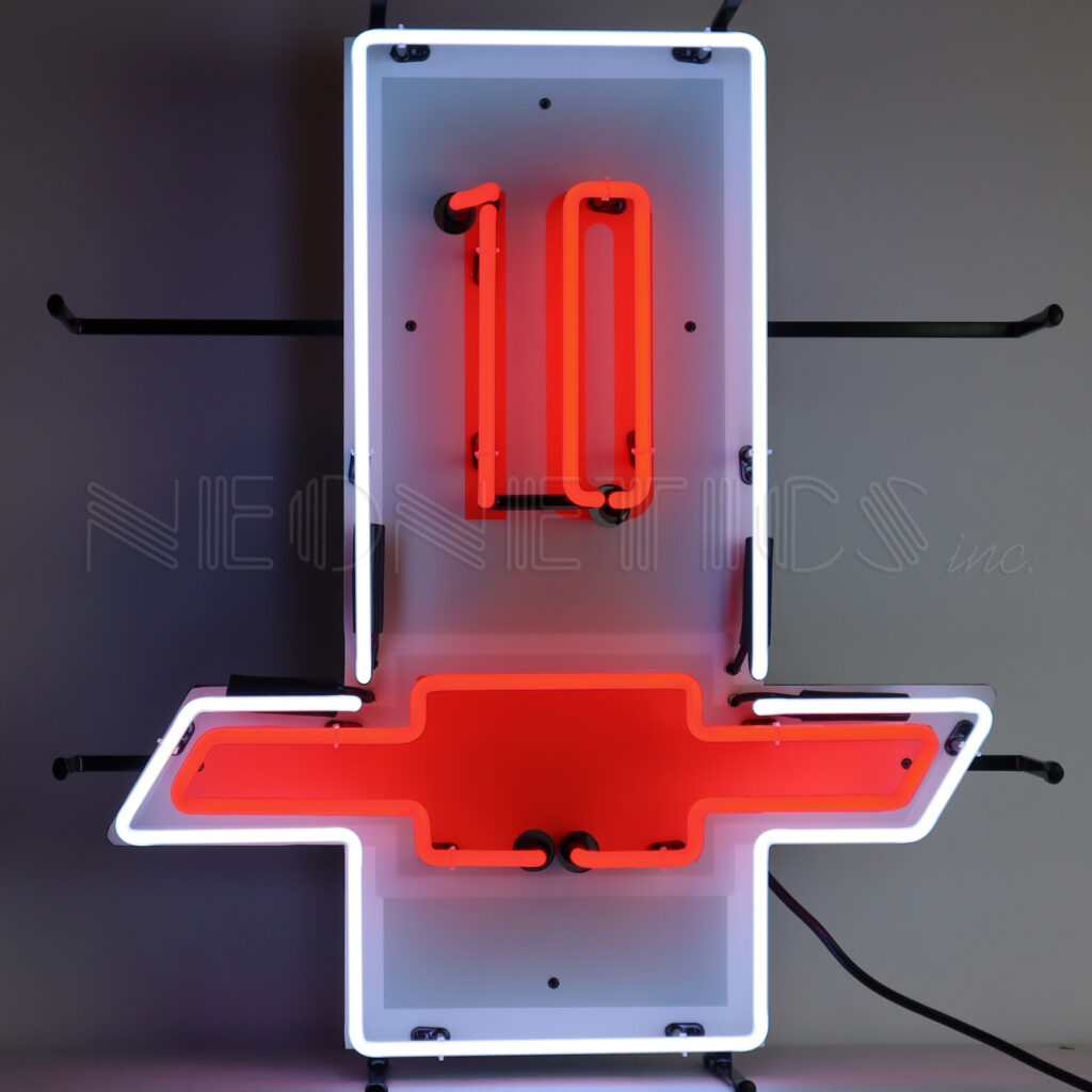 CHEVROLET C10 TRUCK NEON SIGN WITH BACKING - 5CCTEN - Neonetics